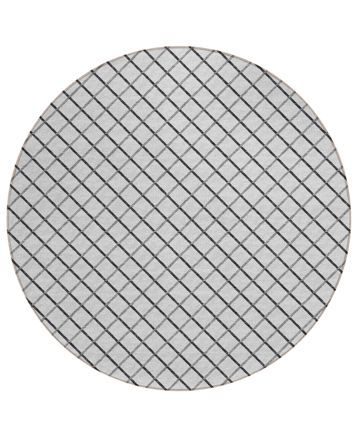 Click here for Dalyn York YO1 4 x 4 Round Area Rug - Gray prices