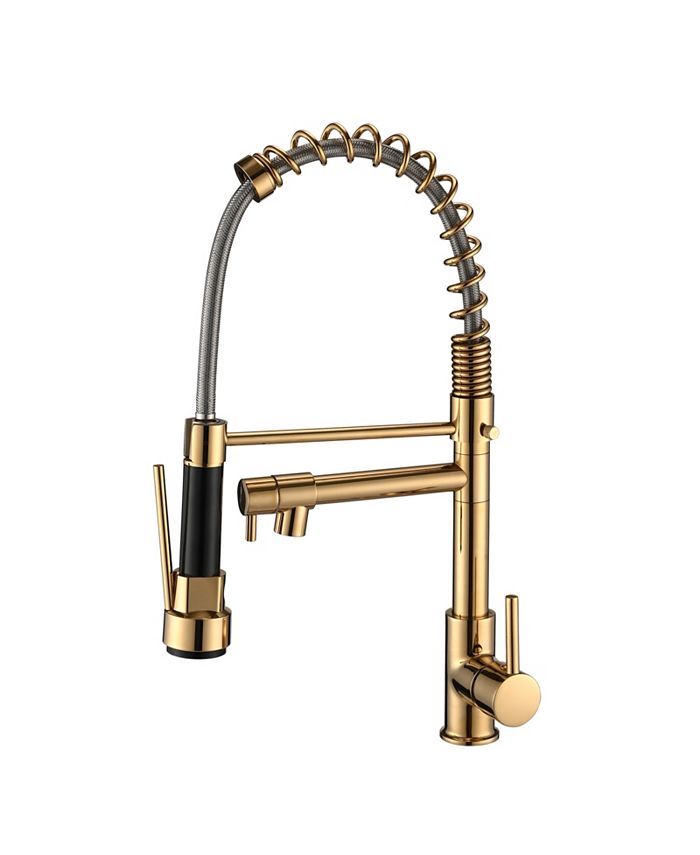 Simplie Fun Commercial Pull Down Kitchen Sink Faucet Single Handle ...