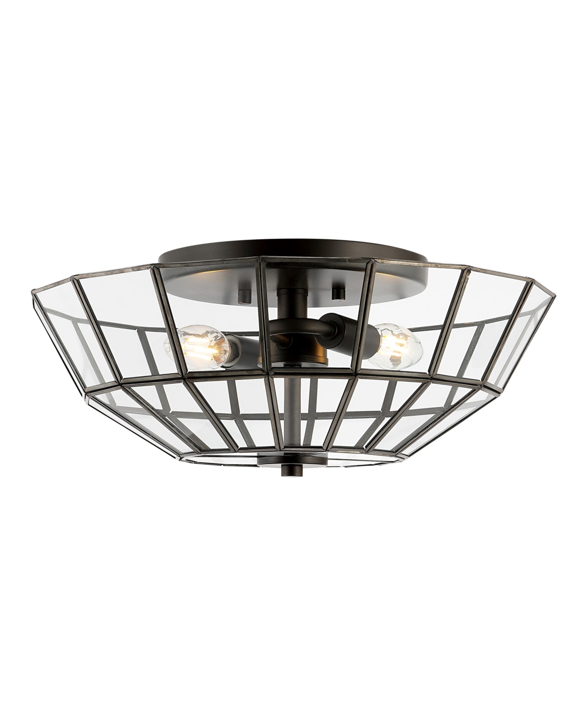 Click here for Jonathan Y Theo Farmhouse Rustic Iron/Glass Led Se... prices