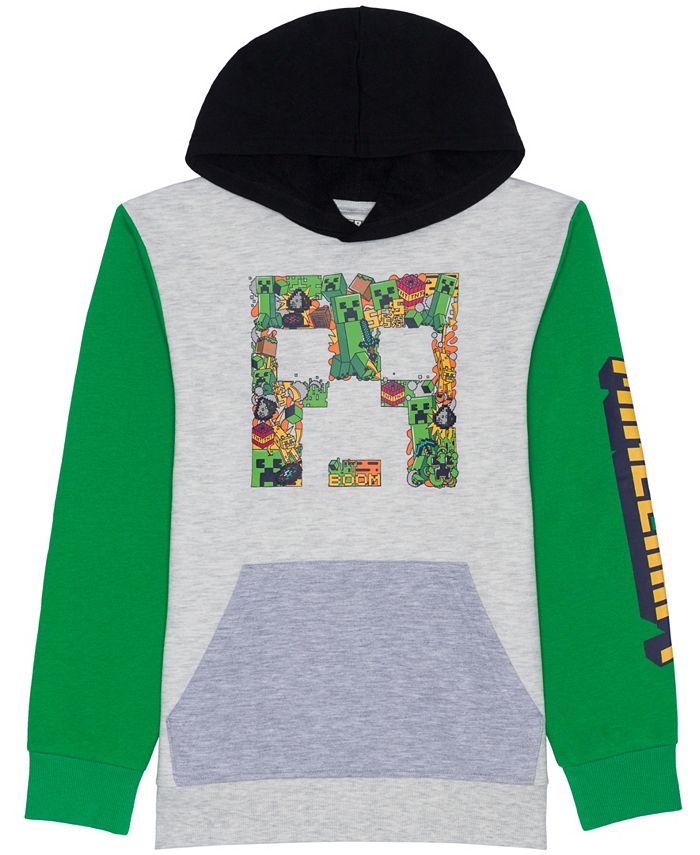 Hybrid Big Boys Minecraft Pullover Graphic Fleece Hoodie - Macy's