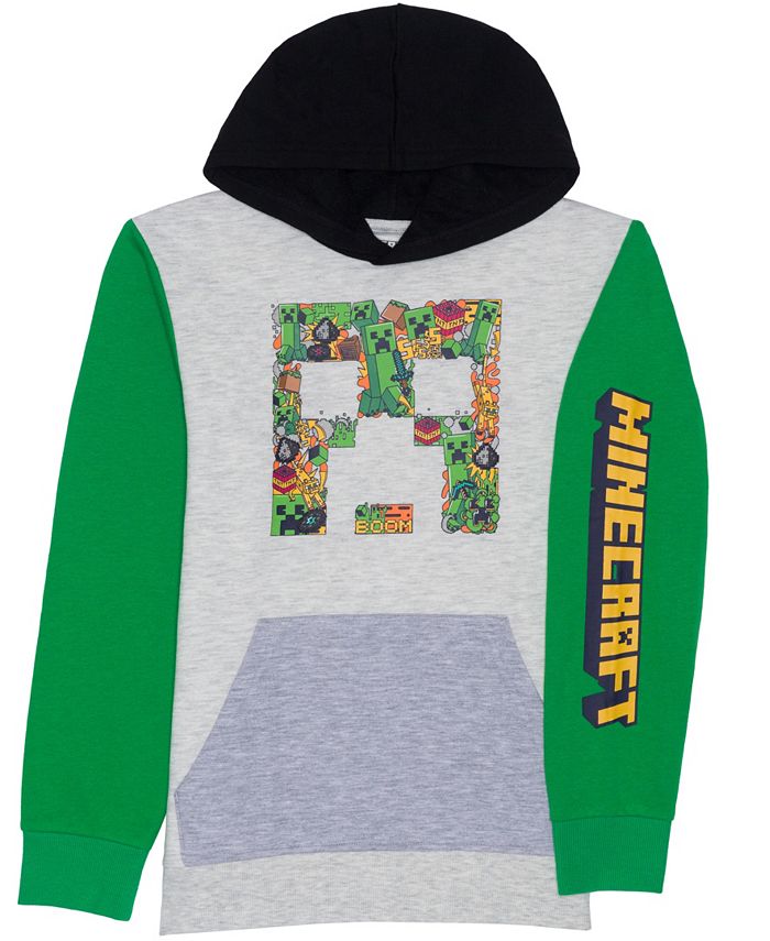 Hybrid Big Boys Minecraft Pullover Graphic Fleece Hoodie - Macy's