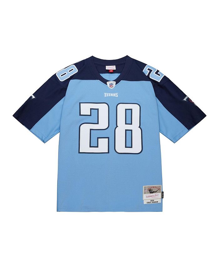 Mitchell & Ness Men's Chris Johnson Light Blue Tennessee Titans Legacy ...