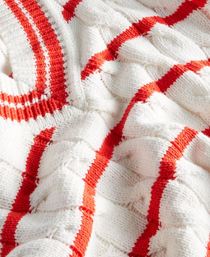 On 34th Women's V-Neck Cable-Knit Rugby Sweater, Created for Macy's ...