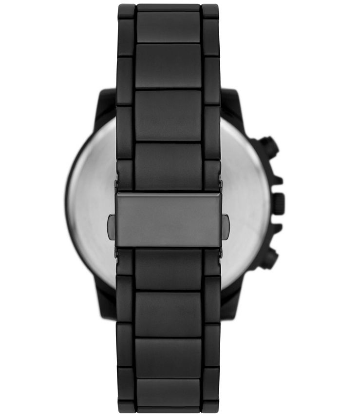 Folio Men's Quartz Three Hand Black Alloy Watch 50mm, Gift Set - Macy's