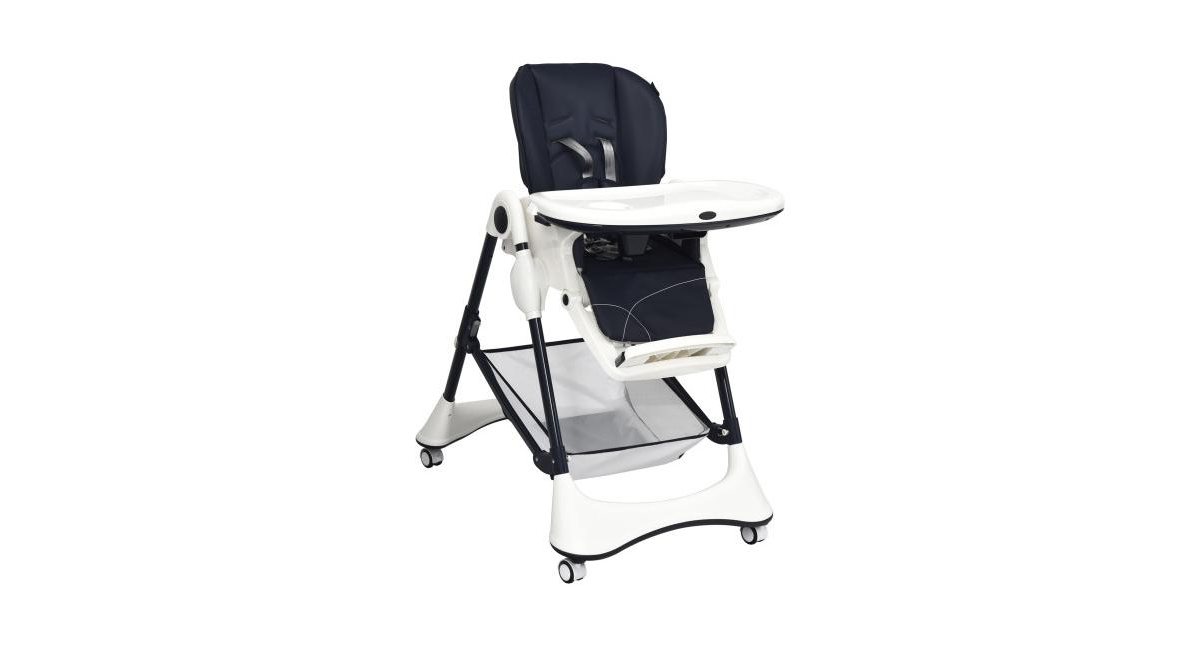 Click here for A-Shaped High Chair with 4 Lockable Wheels - Navy prices