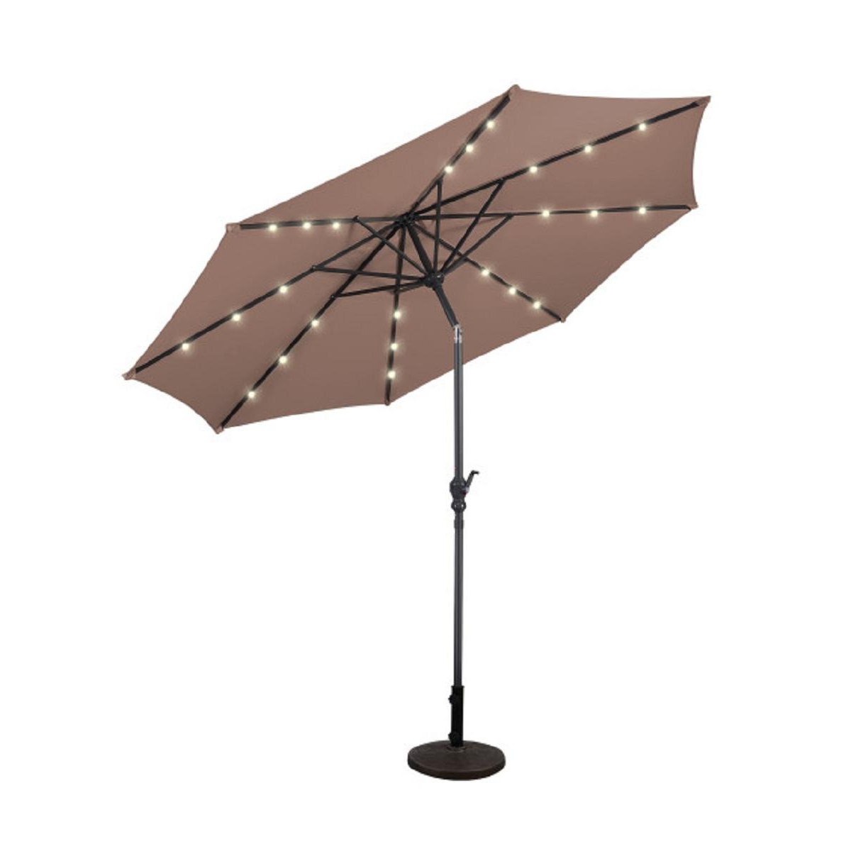 Click here for 10 ft Patio Solar Umbrella with Crank and Led Ligh... prices