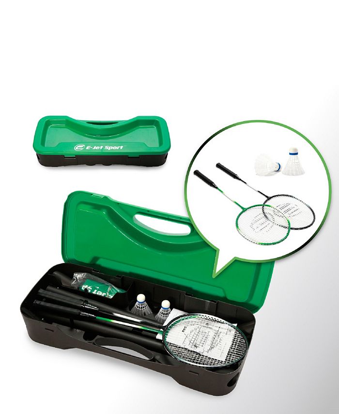 E-JET SPORT Badminton Net Outdoor Game, Badminton Set, Rackets ...