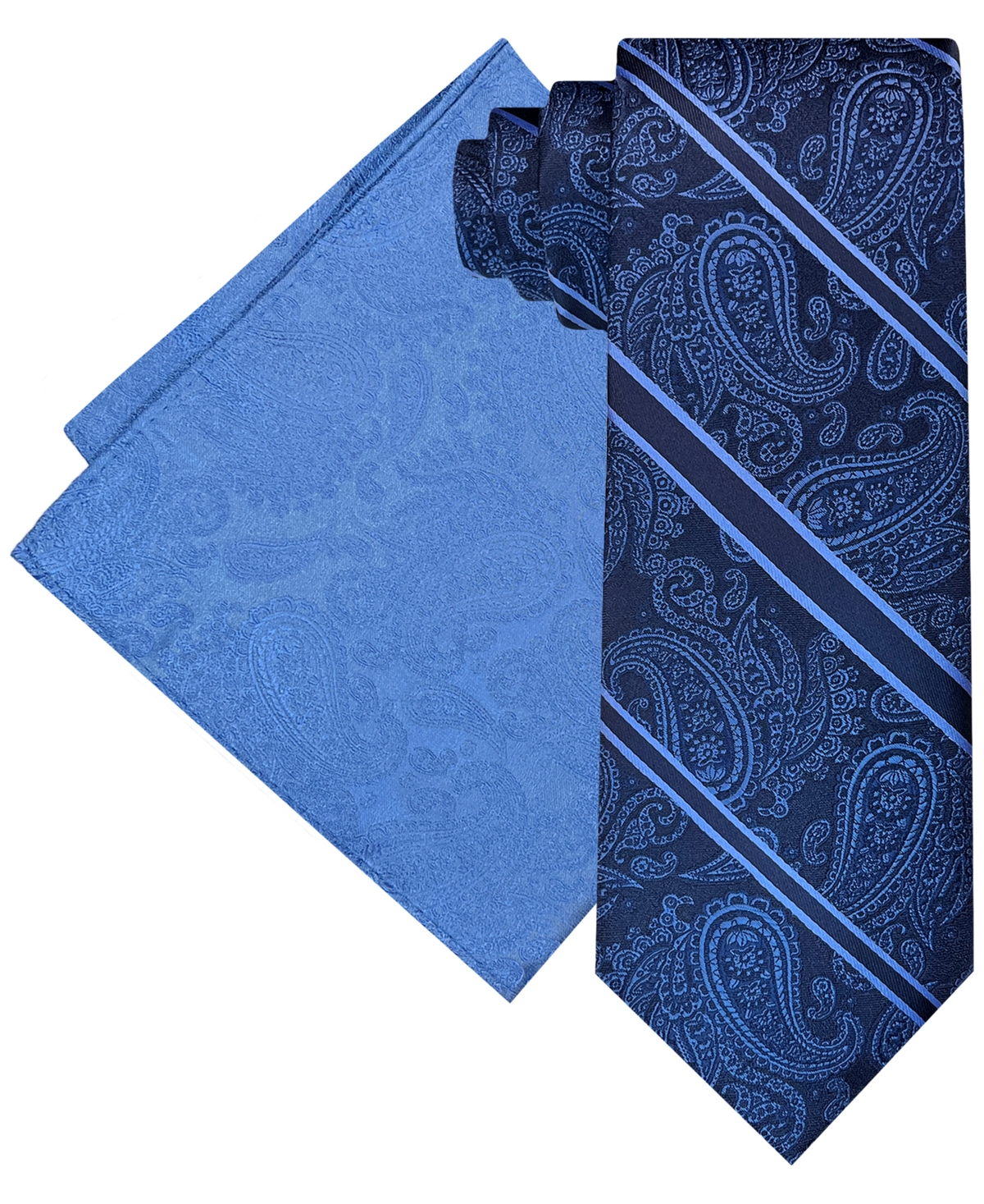 Click here for Steve Harvey Mens Stripe Paisley Tie & Pocket Squa... prices