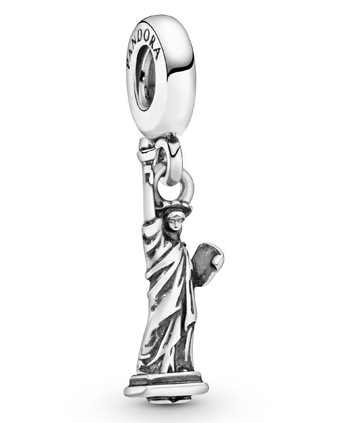 Pandora Sterling Silver New York Statue of Liberty Dangle Charm - Macy's