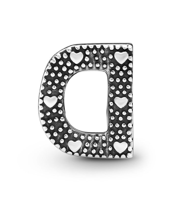 Pandora Sterling Silver Script Alphabet Dangle Charm - Macy's