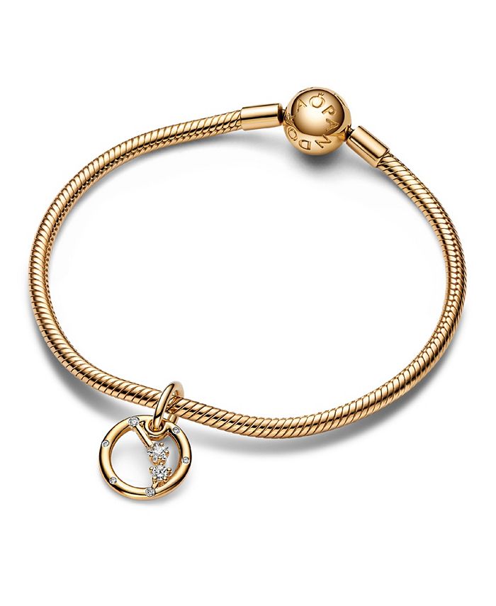 Pandora 14k Gold-Plated Zodiac Dangle Charm - Macy's