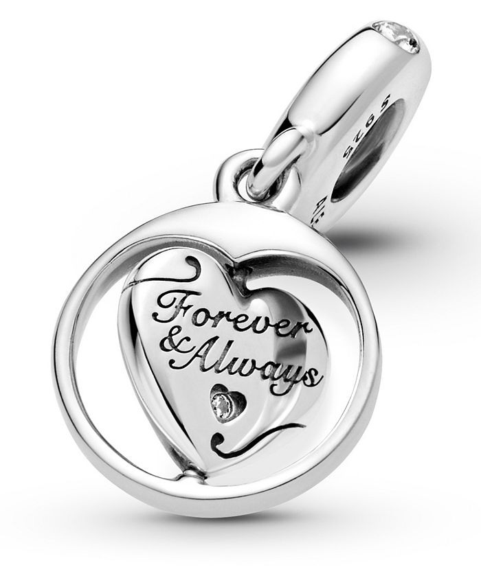 Pandora Cubic Zirconia Spinning Forever Always Soulmate Dangle Charm ...
