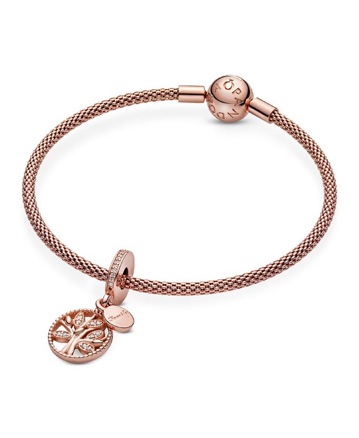 Pandora Cubic Zirconia Sparkling Family Tree Dangle Charm - Macy's