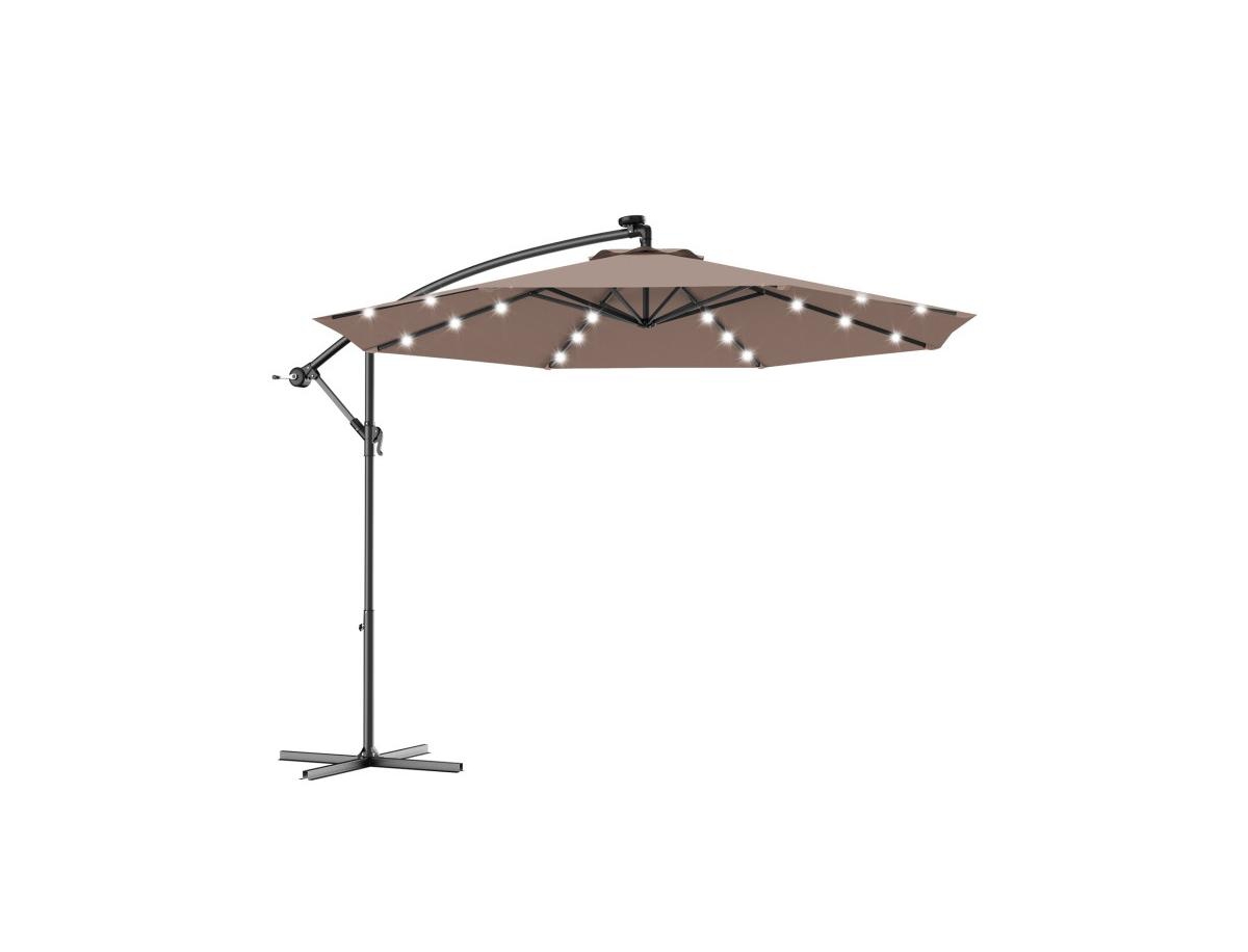 Click here for 10 ft Patio Hanging Solar Led Umbrella Sun Shade w... prices