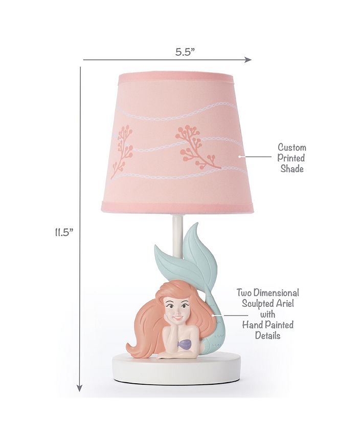 Bedtime Originals Disney Baby The Little Mermaid Ariel Lamp with Shade ...