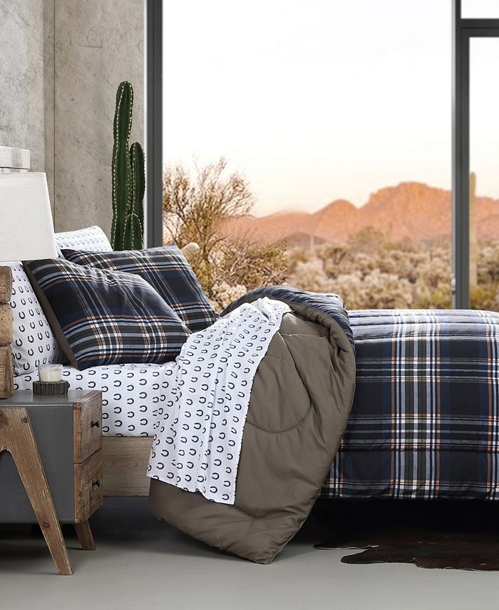 Wrangler City Flats Plaid Reversible 2 Piece Comforter Set, Twin - Macy's