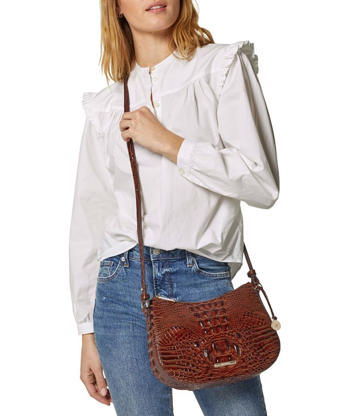 Brahmin Shayna Nerina Embossed Leather Small Crossbody - Macy's