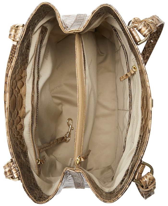 Brahmin Fiora Mansouri Medium Embossed Leather Bucket Bag - Macy's