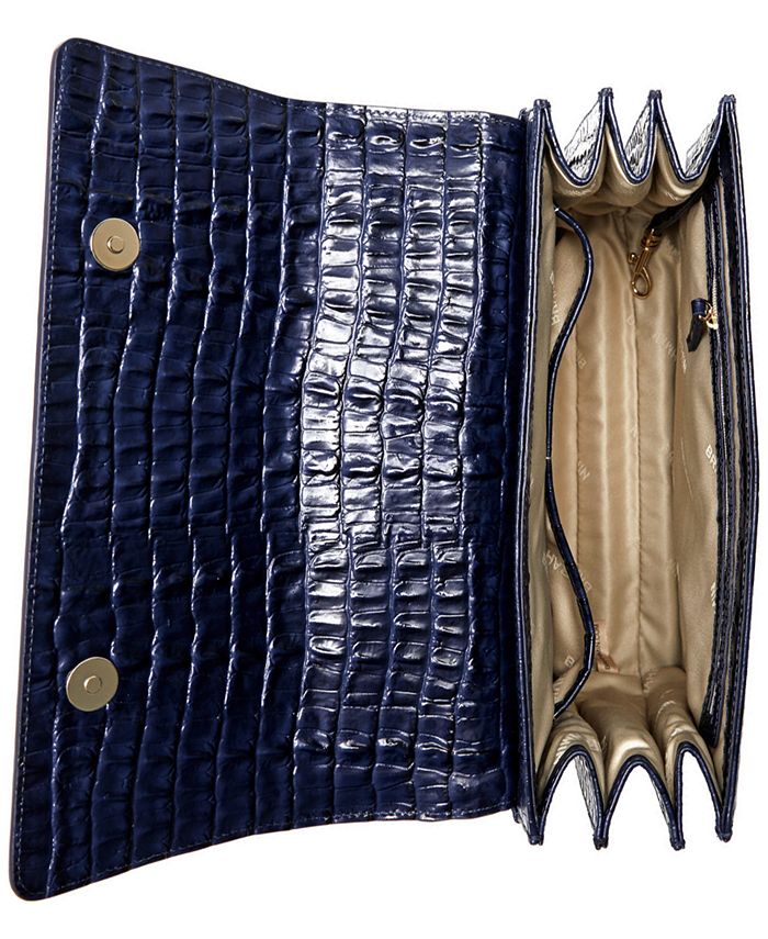 Brahmin Hallie Leontyne Small Embossed Leather Satchel - Macy's