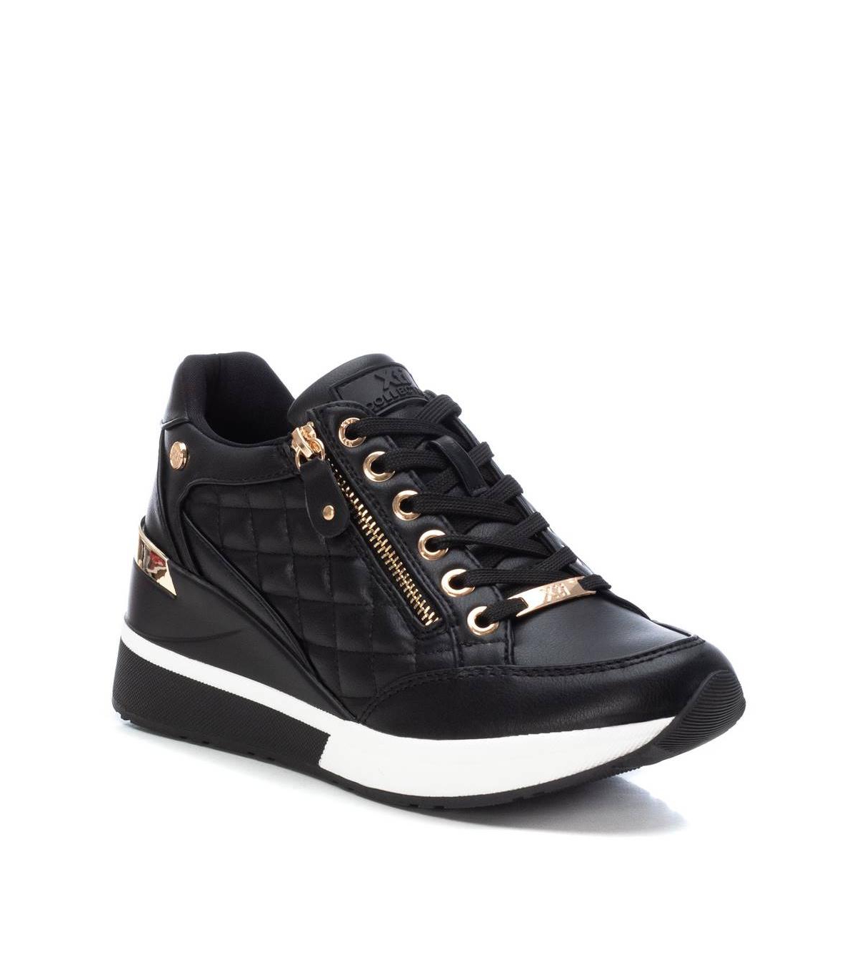 Click here for Womens Wedge Sneakers By Xti - Black prices