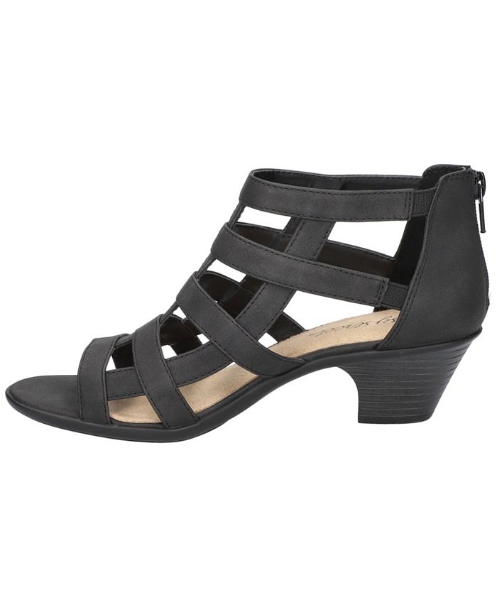 Easy Street Women's Marg Zip Gladiator Sandals - Macy's