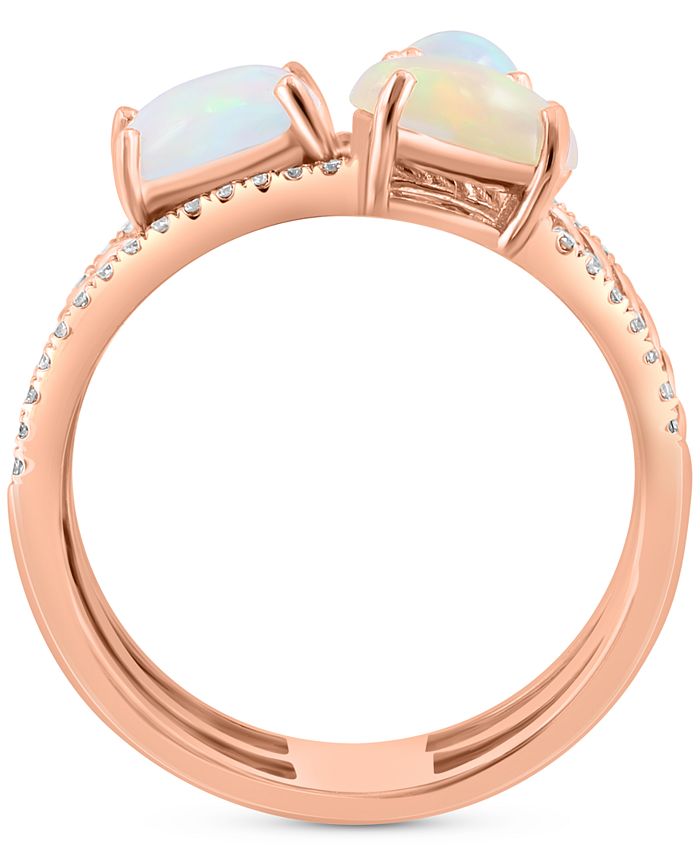 EFFY Collection EFFY® Ethiopian Opal (1-1/2 ct. t.w.) & Diamond (1/5 ct ...