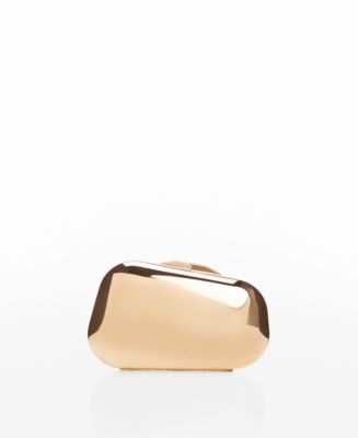 MANGO Women's Metallic Clutch Bag - Macy's