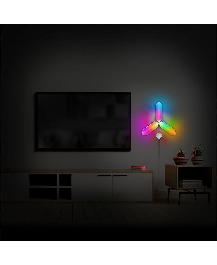 MONSTER CABLE Smart Modular 3D LED Art Panels, 3 Panel Starter Kit - Macy's