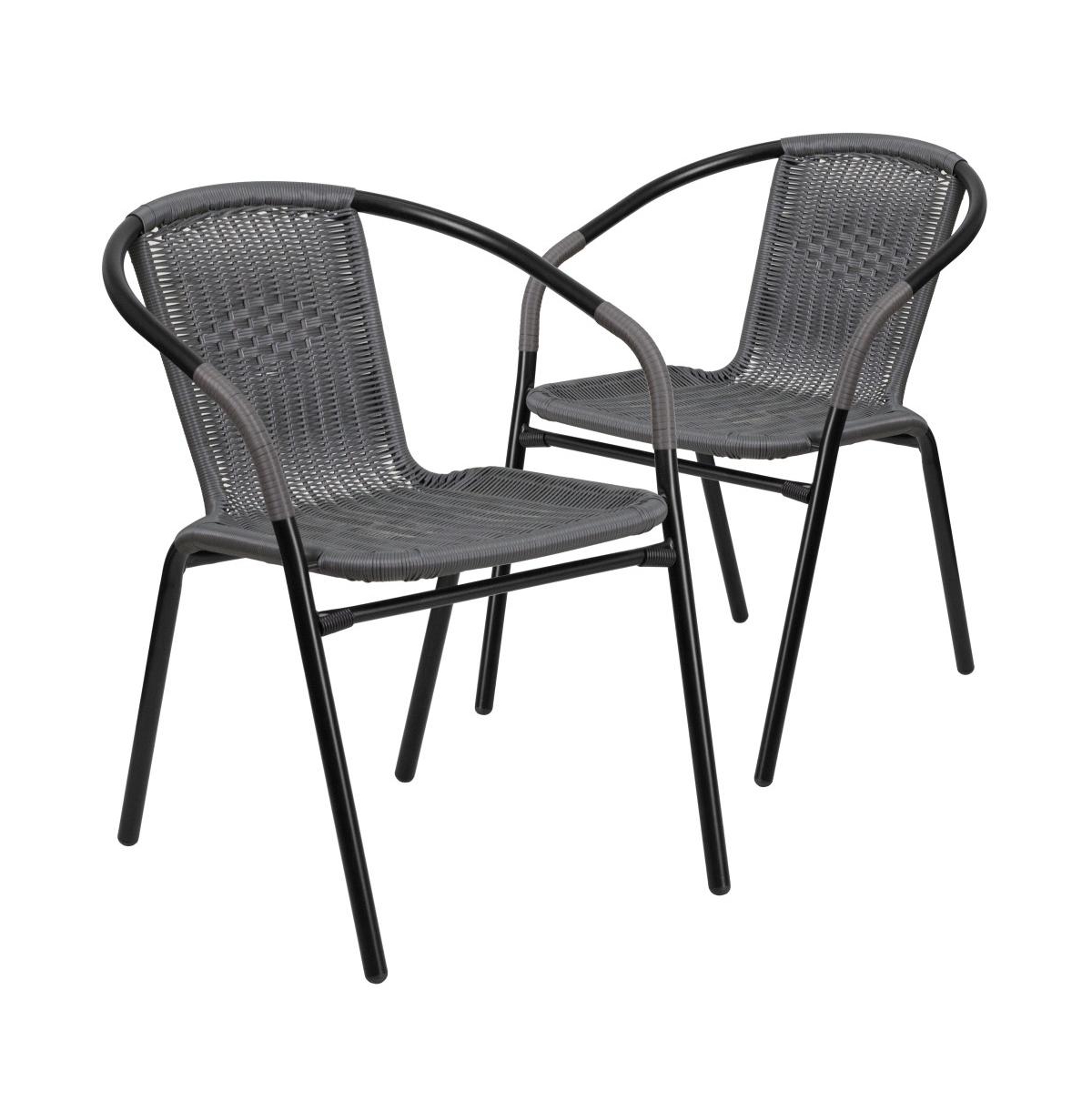 Click here for 2 Pack Rattan Indoor-Outdoor Restaurant Stack Chai... prices