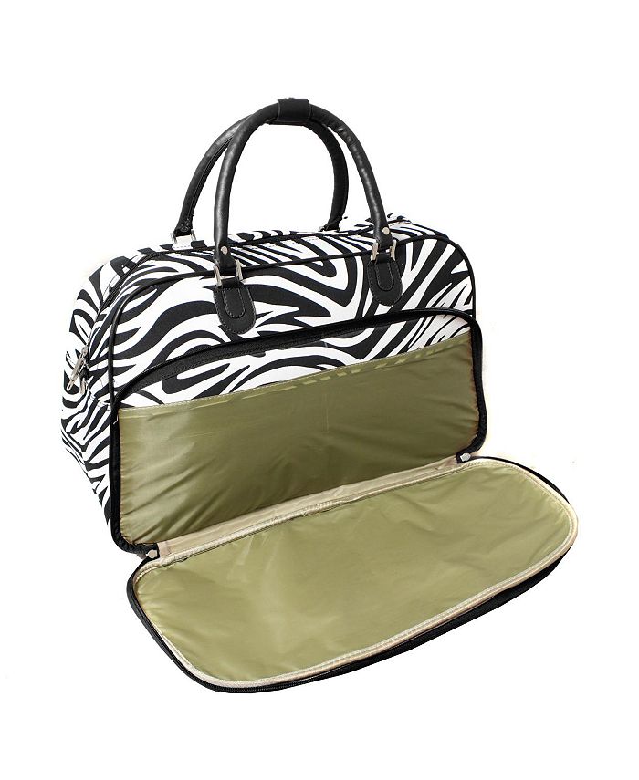 World Traveler Zebra 21-inch Carry-On Shoulder Duffel Bag - Macy's