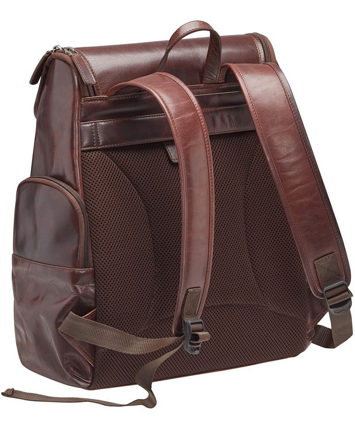 Mancini Men's Buffalo Backpack with Zippered Laptop, Tablet Compartment ...