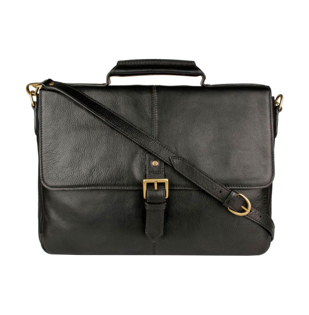 Hidesign Charles Leather 15" Laptop Compatible Briefcase & Messenger ...