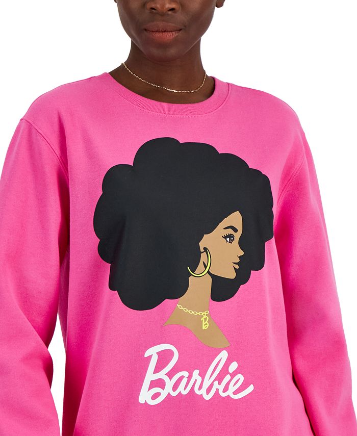 Love Tribe Juniors' Barbie Graphic Print Sweatshirt - Macy's