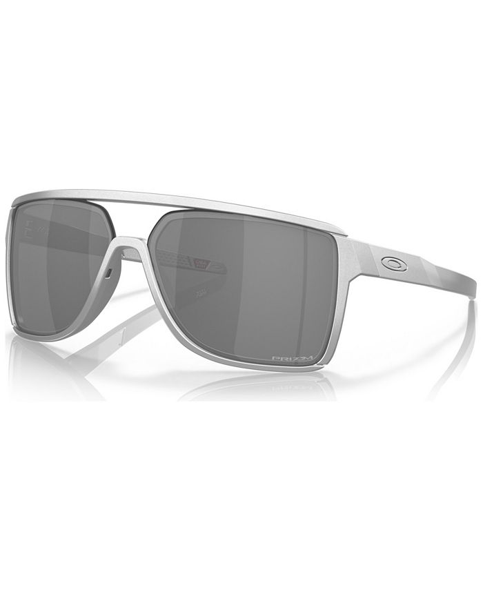 Oakley Men's Castel X-Silver-Tone Collection Sunglasses, Mirror OO9147 ...