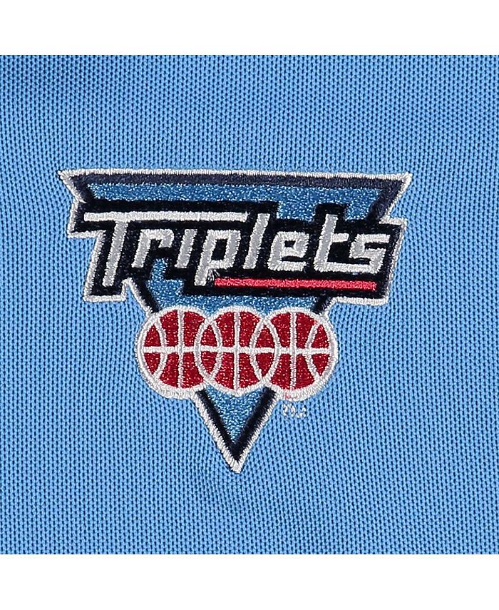 Antigua Men's Blue Triplets Logo Legacy Desert Dry Pique Polo Shirt ...