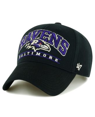 Men's '47 Brand Black Baltimore Ravens Fletcher MVP Adjustable Hat - Macy's
