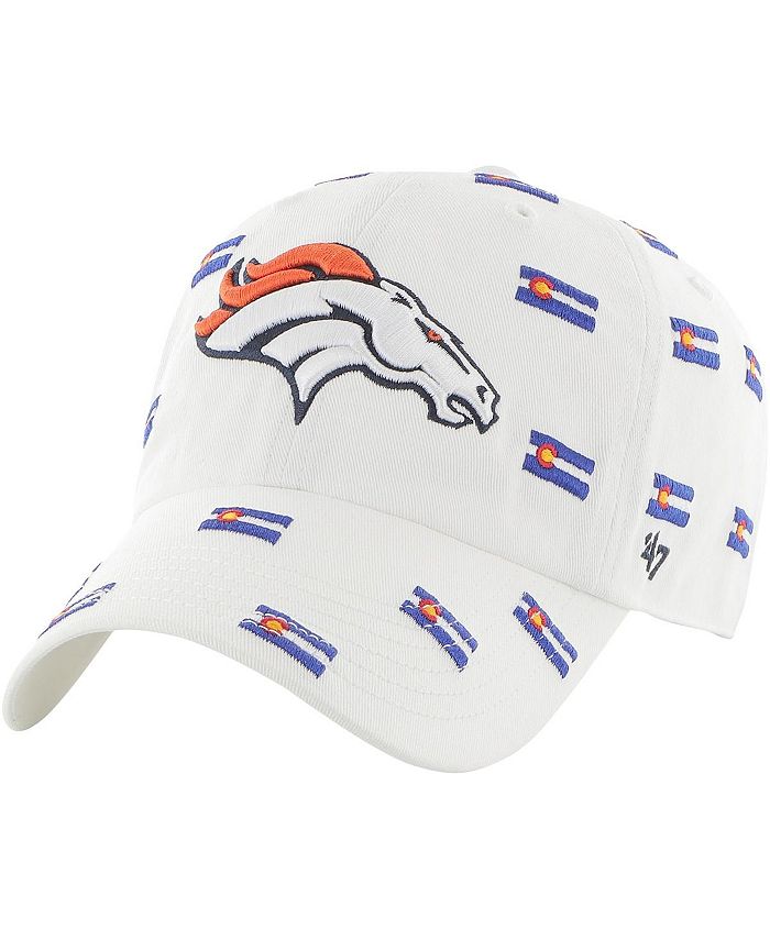 '47 Brand Men's and Women's White Denver Broncos Confetti Clean Up ...
