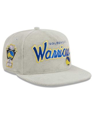 Men's New Era Gray Golden State Warriors The Golfer Corduroy 9FIFTY ...