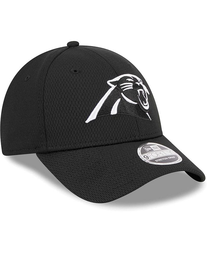 New Era Men's Black Carolina Panthers Main B-Dub 9FORTY Adjustable Hat ...