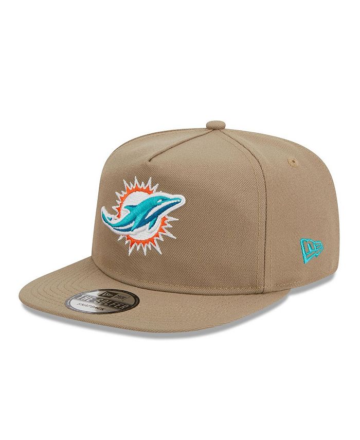 New Era Men's Tan Miami Dolphins Golfer Snapback Hat - Macy's