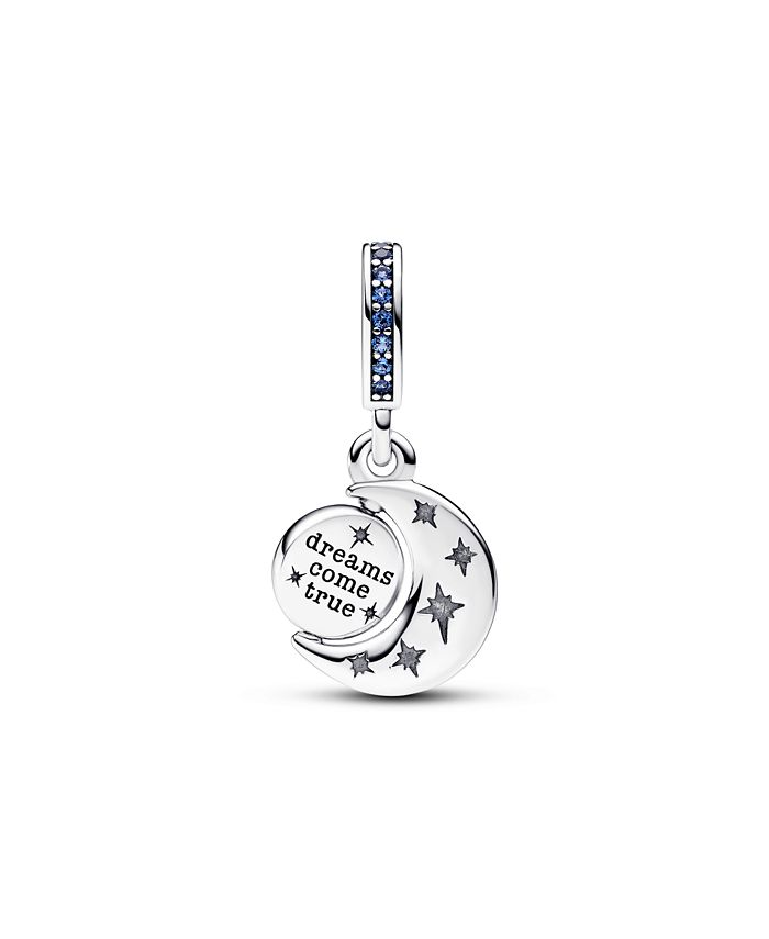 Pandora Cubic Zirconia Moon Spinning Dangle Charm - Macy's