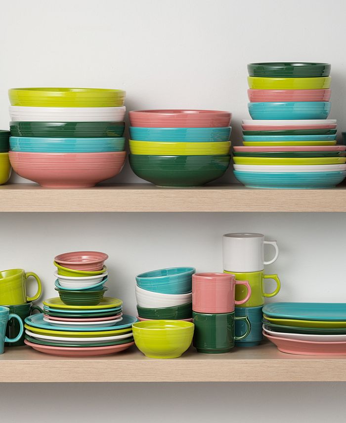 Fiesta Tropical Mixed Colors 12-Pc Bistro Dinnerware Set, Service for 4 ...