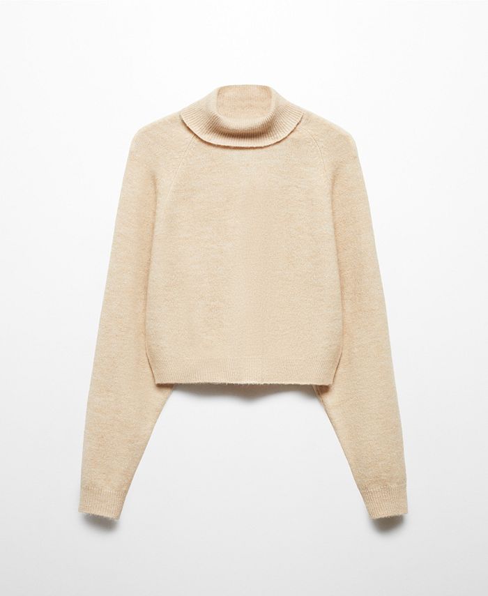 MANGO Women's Turtleneck Knitted Sweater - Macy's