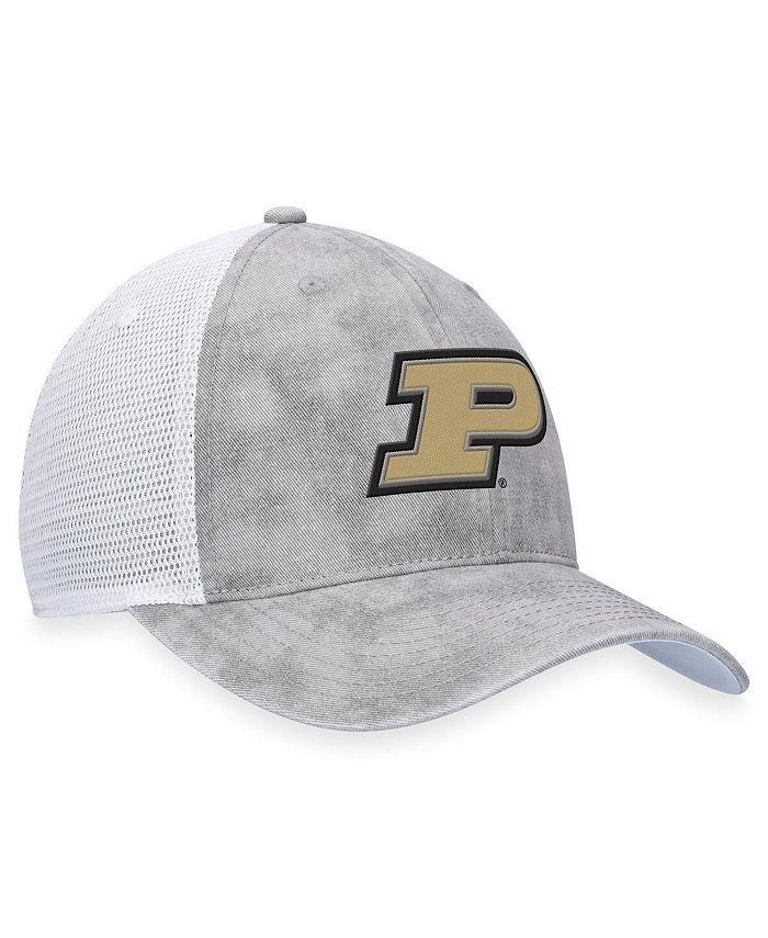 Top of the World Men's Gray, White Purdue Boilermakers Slate Trucker ...
