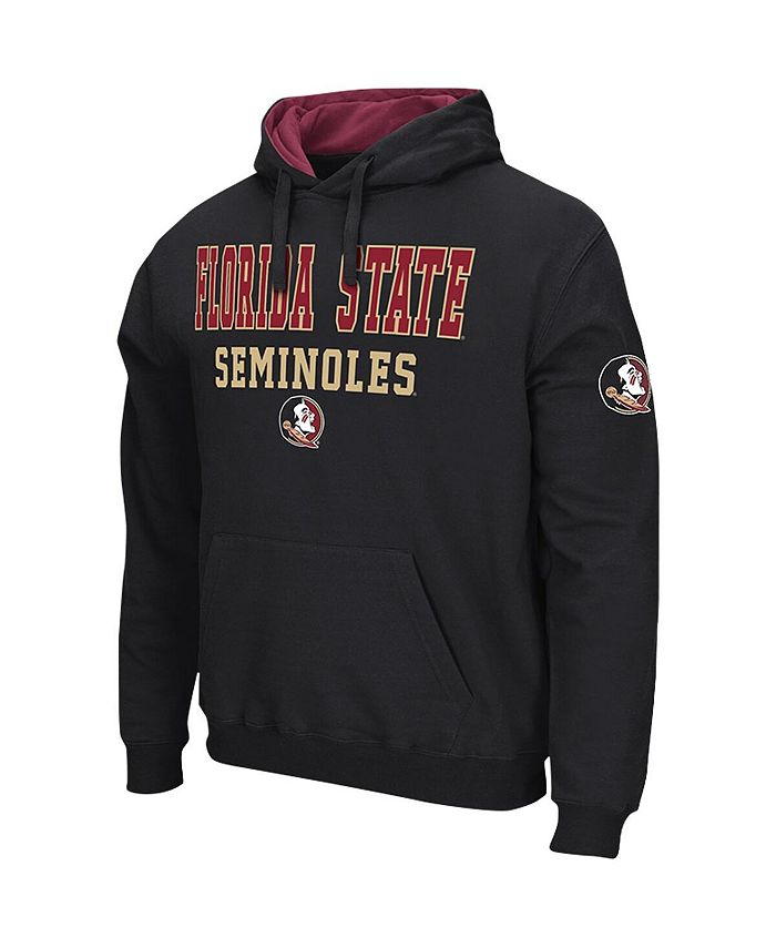 Colosseum Men's Black Florida State Seminoles Sunrise Pullover Hoodie ...
