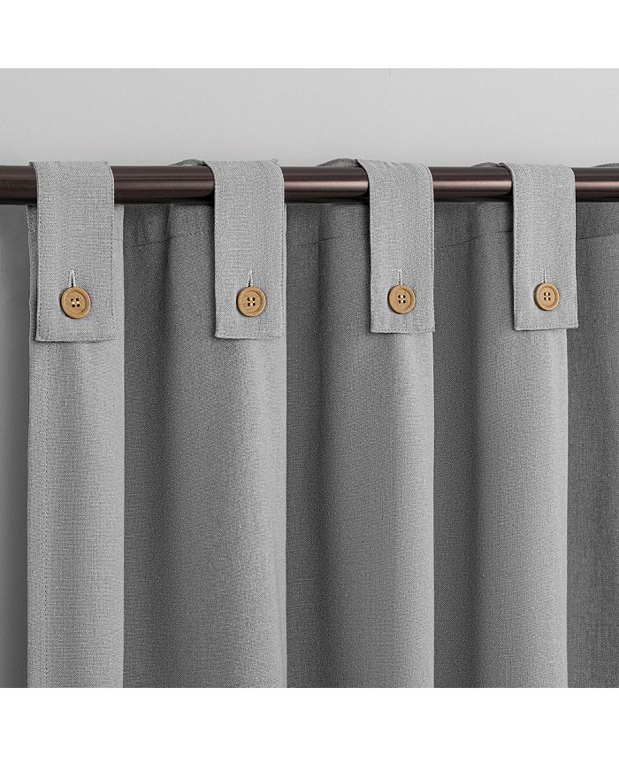 Archaeo Cotton Blend Button Tab Top Curtain - Macy's