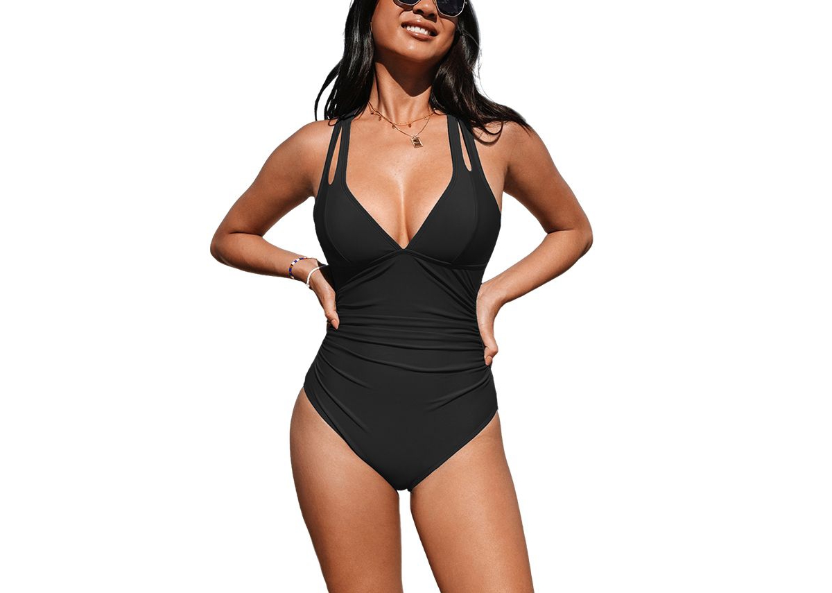 Click here for Cupshe Womens Release Happiness Ruched Cross Back... prices