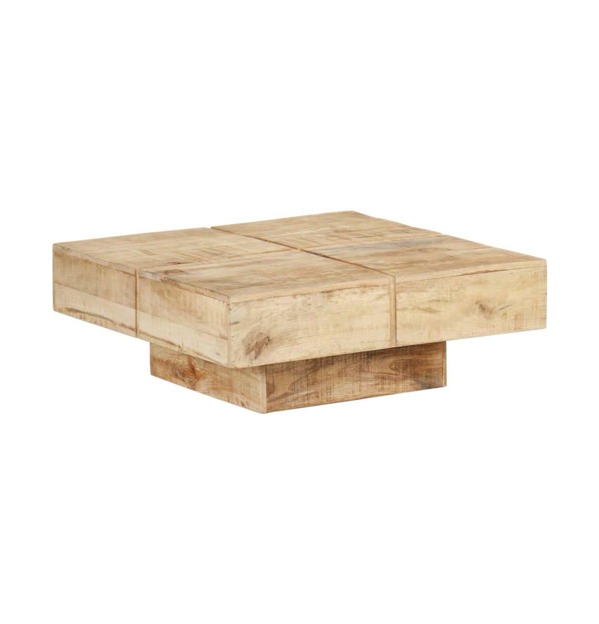 Click here for Coffee Table 31.5x31.5x11 Solid Mango Wood - Brown prices