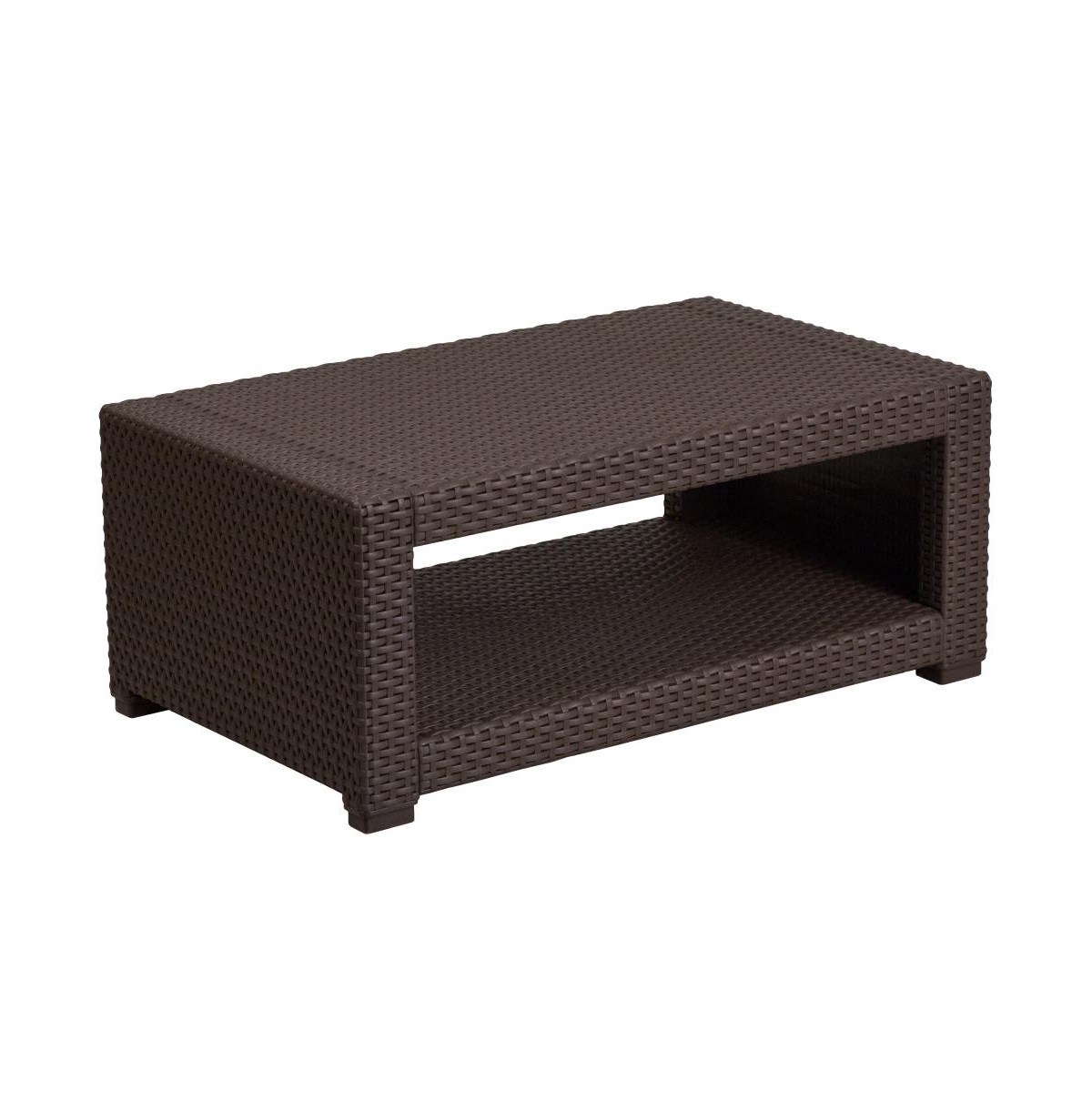 Click here for Malmok Outdoor Furniture Coffee Table Faux Rattan... prices
