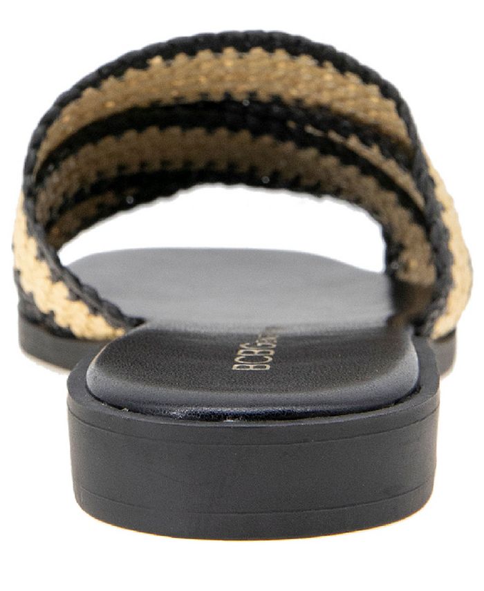 BCBGeneration Women's Lileen Slip-On Woven Raffia Flat Sandals - Macy's
